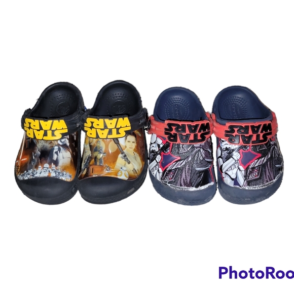 CROCS | Shoes | 2 Pairs Of Kids Star Wars Crocs | Poshmark